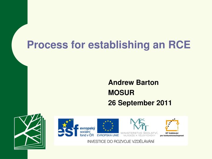 PPT - Process for establishing an RCE PowerPoint Presentation, free ...