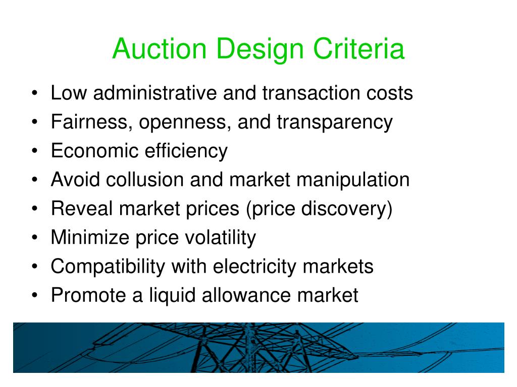 PPT - Strategic Auction Design for Selling CO2 Emission Allowances ...