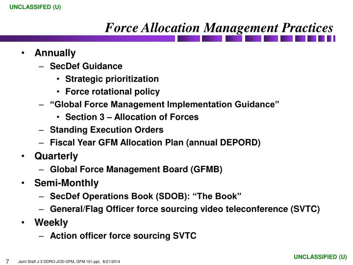 PPT - Global Force Management (U) PowerPoint Presentation - ID:3362537