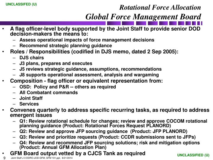 PPT - Global Force Management (U) PowerPoint Presentation - ID:3362537