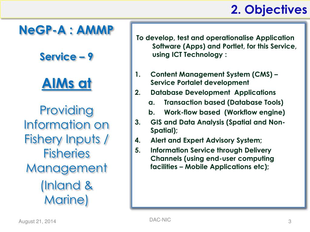 PPT - Agriculture Mission Mode Project (National e-Governance Plan ...