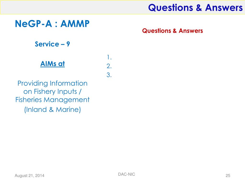 PPT - Agriculture Mission Mode Project (National e-Governance Plan ...