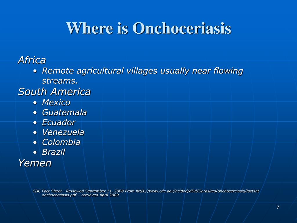 PPT - Onchocerciasis – River Blindness Does Pharma Hold the Answer ...