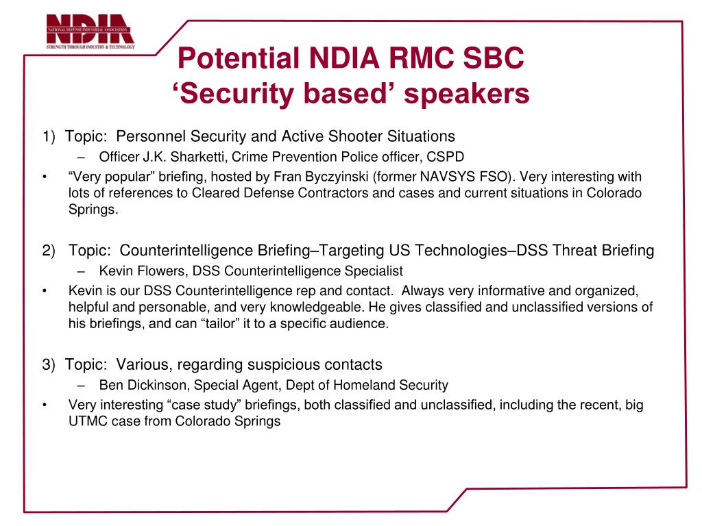 PPT - NDIA Rocky Mountain Chapter Small Business Committee PowerPoint ...