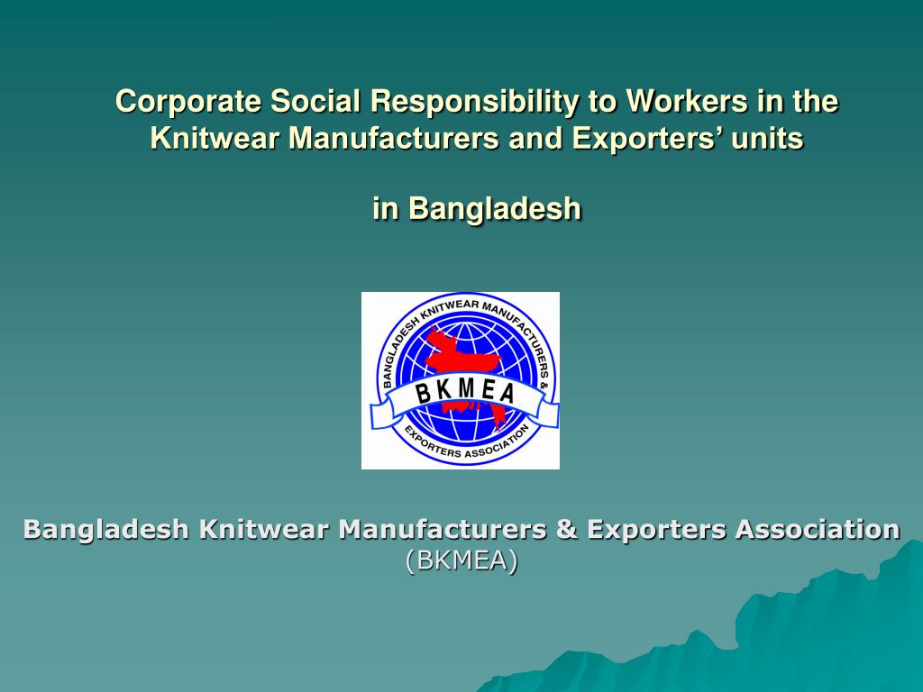 PPT - Bangladesh Knitwear Manufacturers & Exporters Association (BKMEA ...
