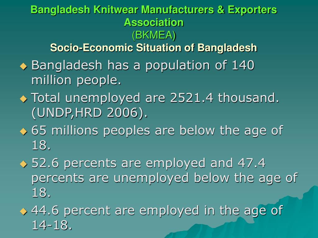 PPT - Bangladesh Knitwear Manufacturers & Exporters Association (BKMEA ...