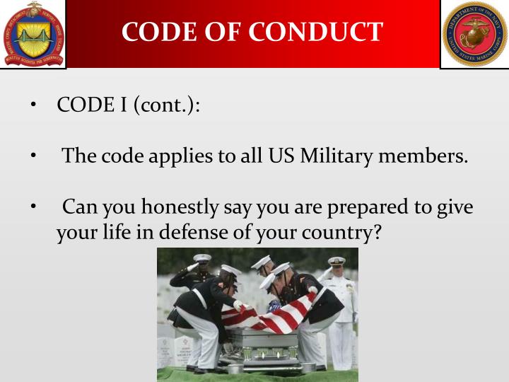 PPT - CODE OF CONDUCT PowerPoint Presentation - ID:3363374