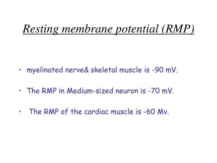 PPT - Membrane potential PowerPoint Presentation - ID:3363450