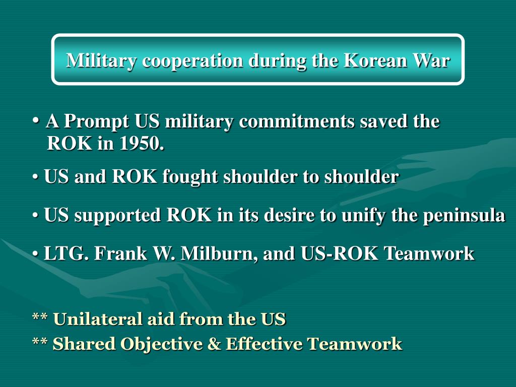 PPT - US ROK Military Cooperation : Past and Future PowerPoint ...