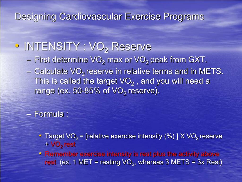 PPT - Chapter 05 Designing Cardiovascular Exercise Programs PowerPoint ...