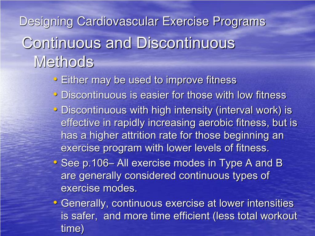 PPT - Chapter 05 Designing Cardiovascular Exercise Programs PowerPoint ...