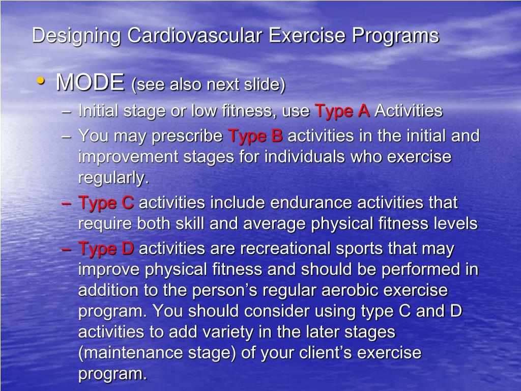 PPT - Chapter 05 Designing Cardiovascular Exercise Programs PowerPoint ...