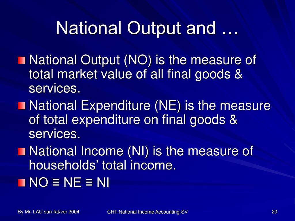 PPT - CH1-National Income Accounting PowerPoint Presentation, free ...
