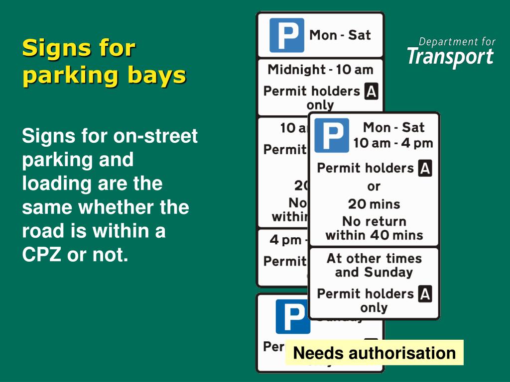 PPT - Parking and CPZ Signing PowerPoint Presentation, free download ...