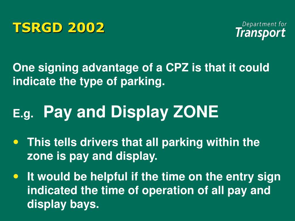 PPT - Parking and CPZ Signing PowerPoint Presentation, free download ...