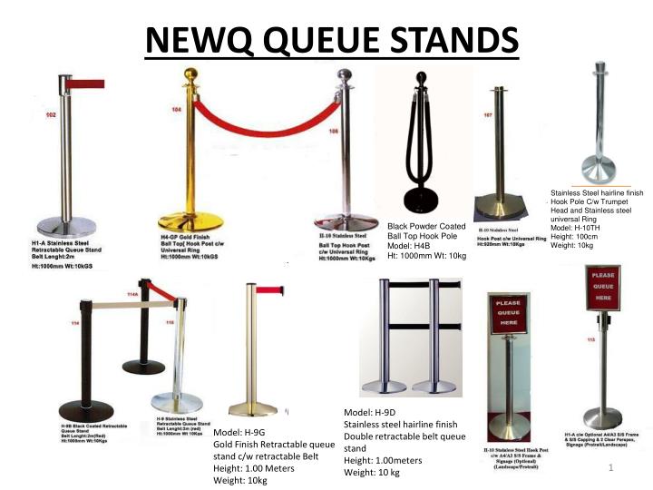 PPT - NEWQ QUEUE STANDS PowerPoint Presentation, free download - ID:3364467
