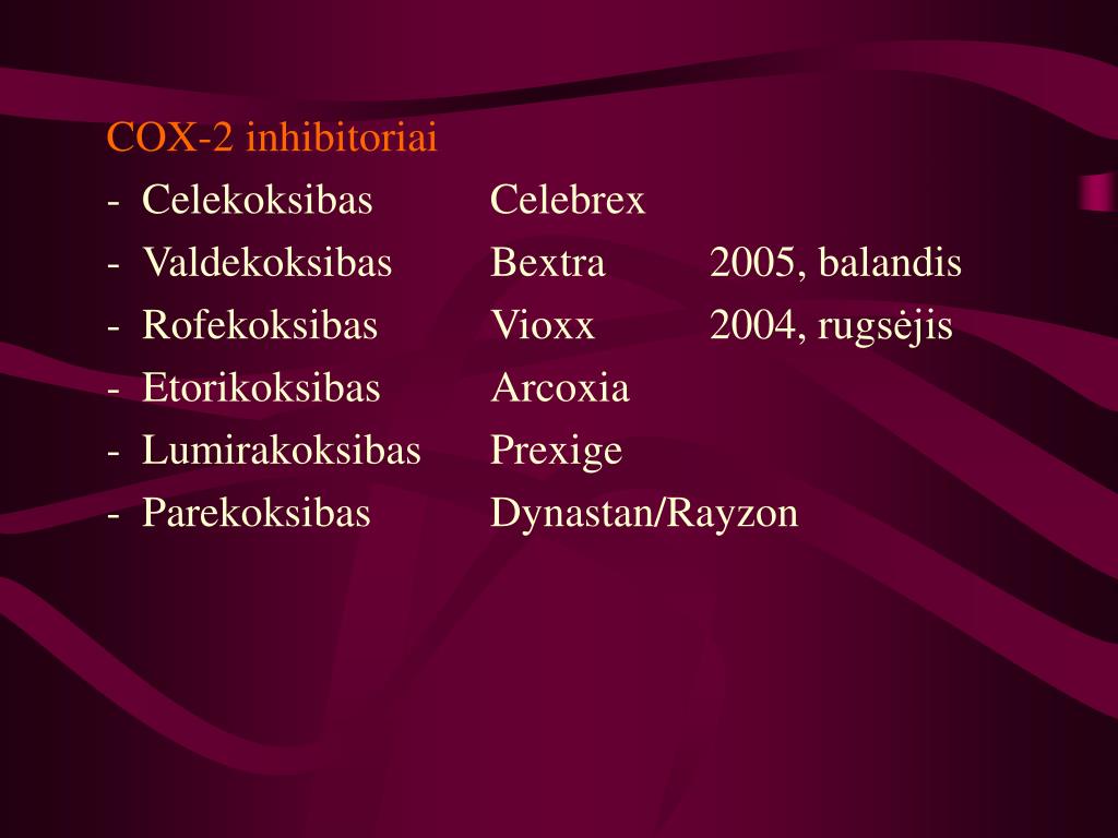 PPT - Nesteroidiniai vaistai nuo uždegimo ir analgetikai PowerPoint ...