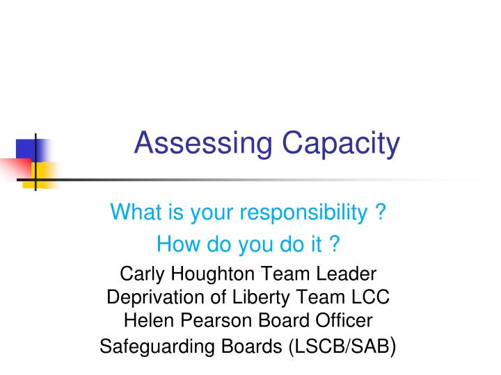 PPT - Assessing Capacity PowerPoint Presentation, free download - ID ...