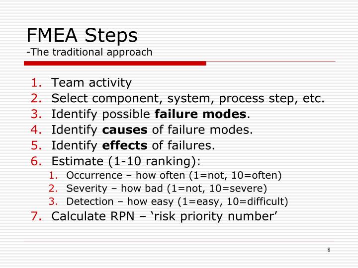 PPT - Systems Engineering – Risk Analysis with FMEA PowerPoint ...