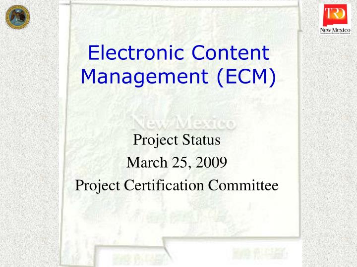 PPT - Electronic Content Management (ECM) PowerPoint Presentation, free ...
