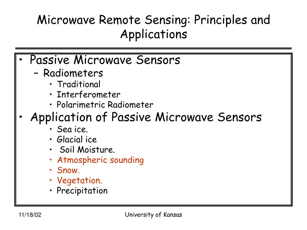 PPT - Microwave Remote Sensing: Principles and Applications PowerPoint ... PPT - Microwave Remote Sensing: Principles and Applications PowerPoint ...