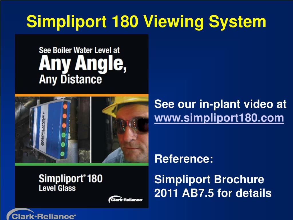 PPT - Clark-Reliance Simpliport Bicolor Water Gage Glass with 180 º ...