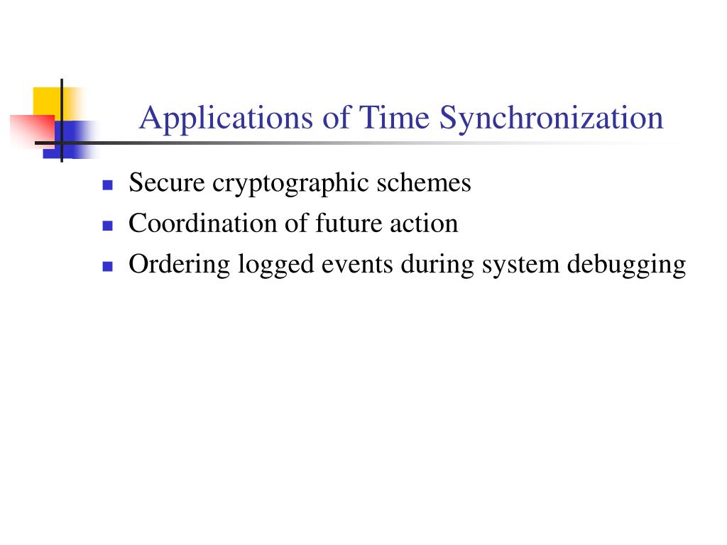 Ppt Time Synchronization Using Reference Broadcast Synchronization Powerpoint Presentation