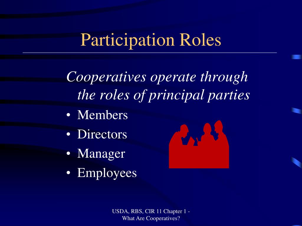 PPT - Cooperatives: What They Are and the Role of Members, Directors ...