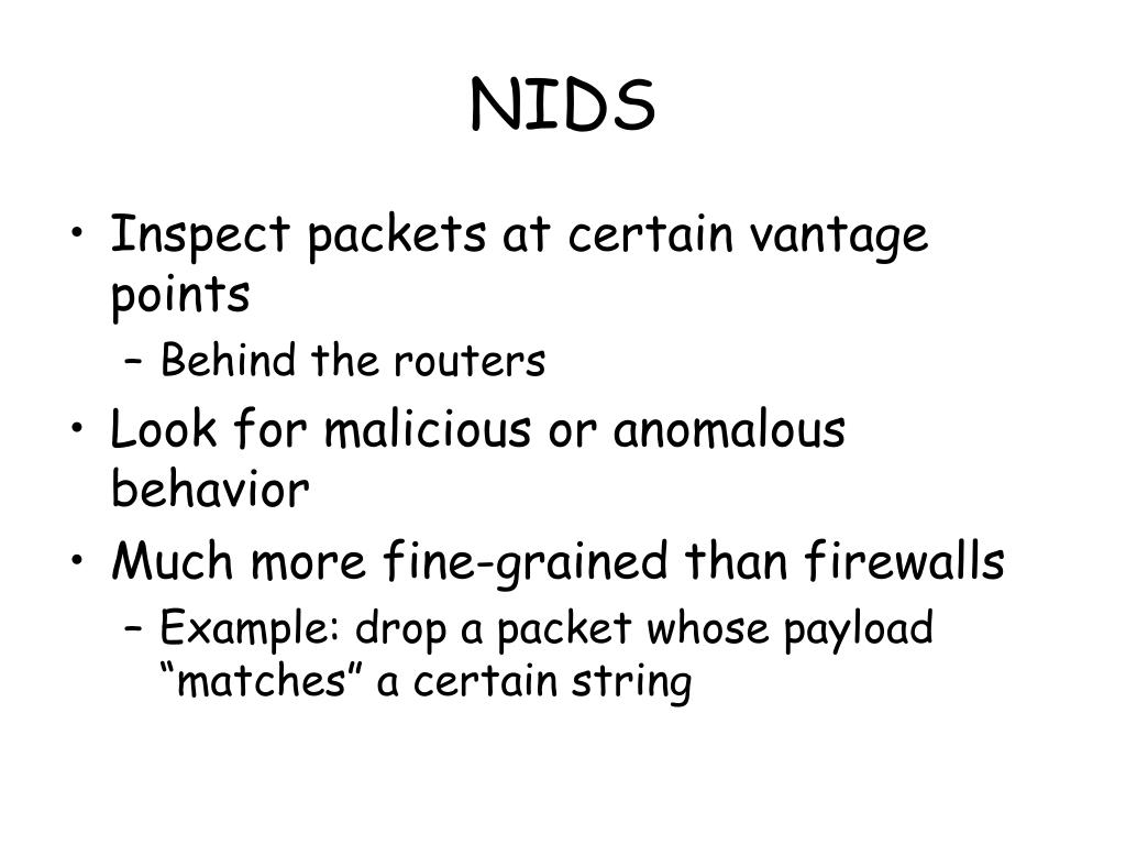 PPT - Network Intrusion Detection System (NIDS) PowerPoint Presentation ... PPT - Network Intrusion Detection System (NIDS) PowerPoint Presentation ...