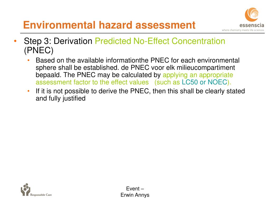 PPT - REACH: Chemical Safety Report (RIP 3.2) WERCS 2007 US User group ...