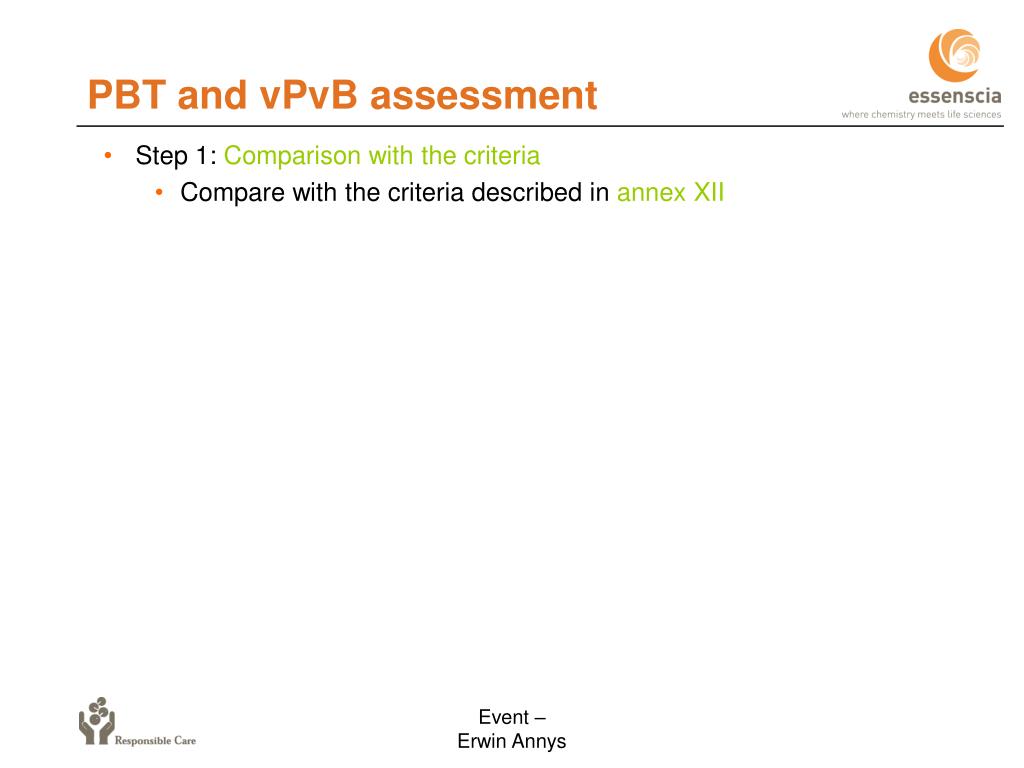 PPT - REACH: Chemical Safety Report (RIP 3.2) WERCS 2007 US User group ...