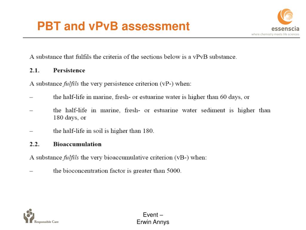 PPT - REACH: Chemical Safety Report (RIP 3.2) WERCS 2007 US User group ...