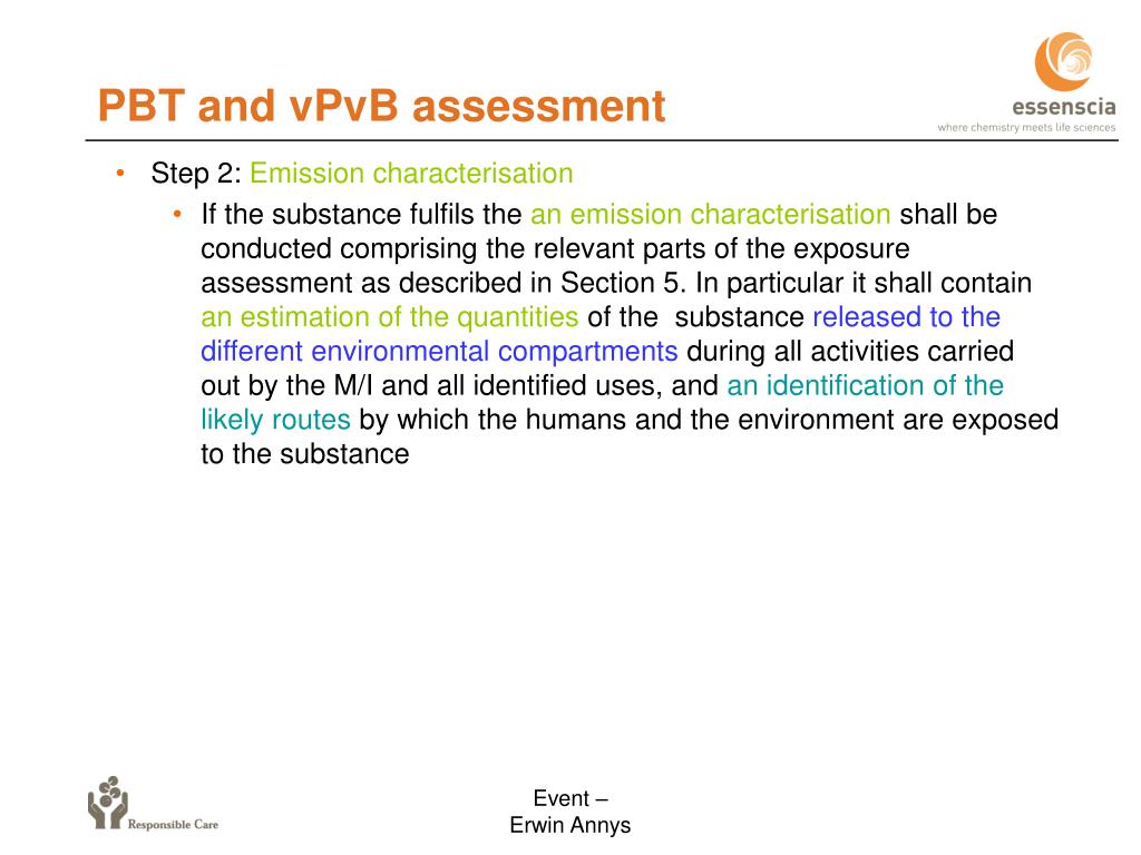PPT - REACH: Chemical Safety Report (RIP 3.2) WERCS 2007 US User group ...
