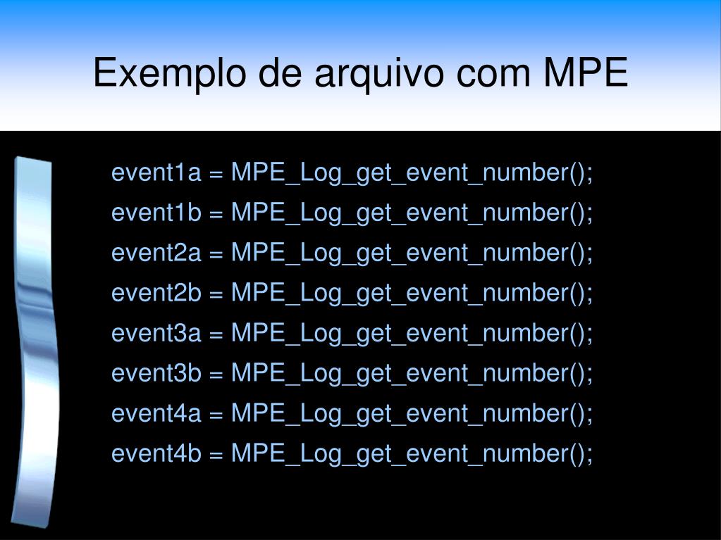 PPT - MPE e ferramentas para depuração PowerPoint Presentation, free ...