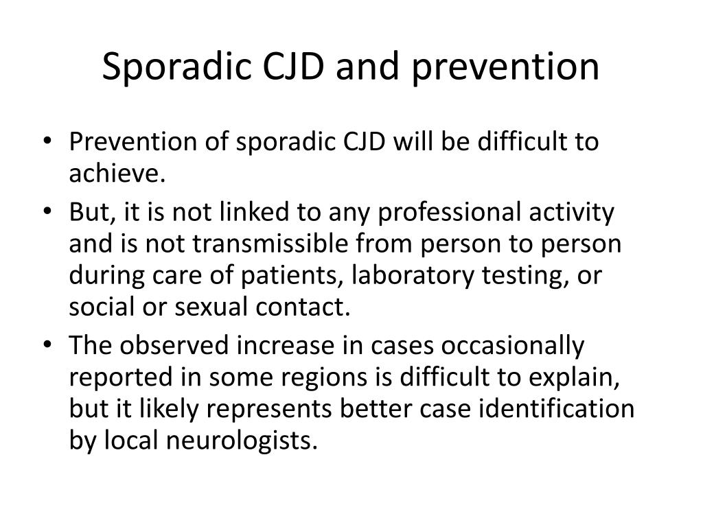 PPT - Surveillance of Human Prion Diseases PowerPoint Presentation ...