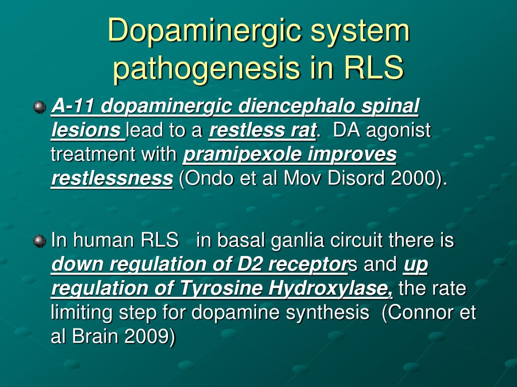 PPT - Pathophysiology of Restless Legs Syndrome and Periodic Limb ...