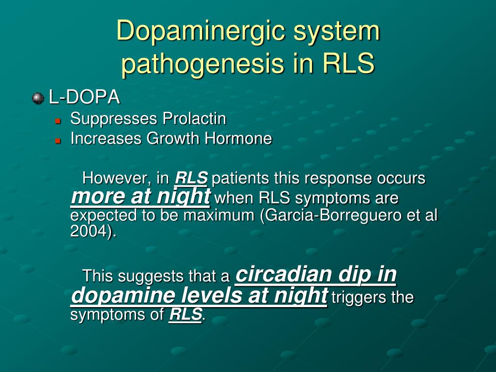 PPT - Pathophysiology of Restless Legs Syndrome and Periodic Limb ...
