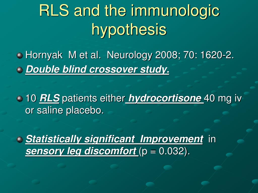 PPT - Pathophysiology of Restless Legs Syndrome and Periodic Limb ...