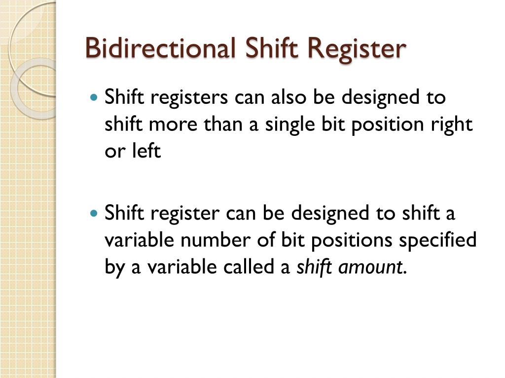 PPT - EKT 221 : Digital 2 RTL : Bidirectional Shift Register PowerPoint ...