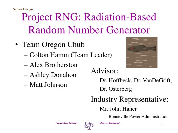 PPT - Project RNG: Radiation-Based Random Number Generator PowerPoint ...