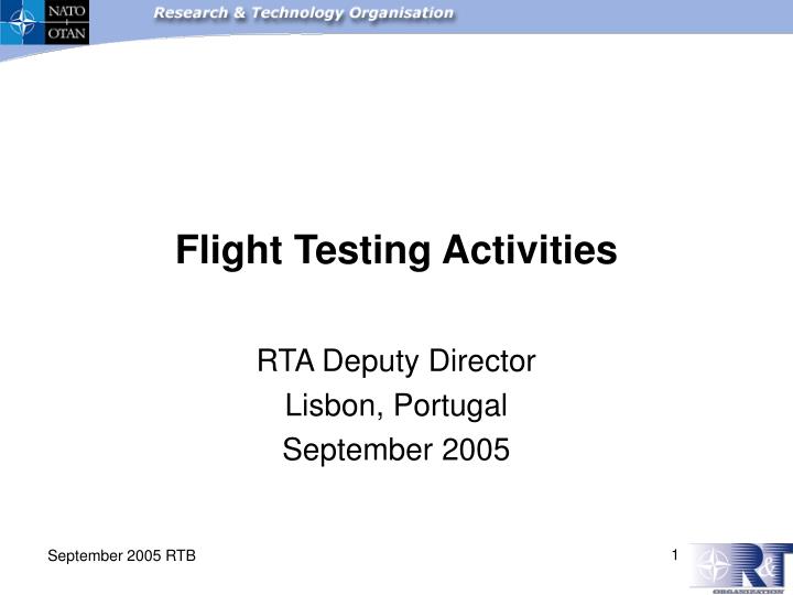 PPT - Flight Testing Activities PowerPoint Presentation, free download ...