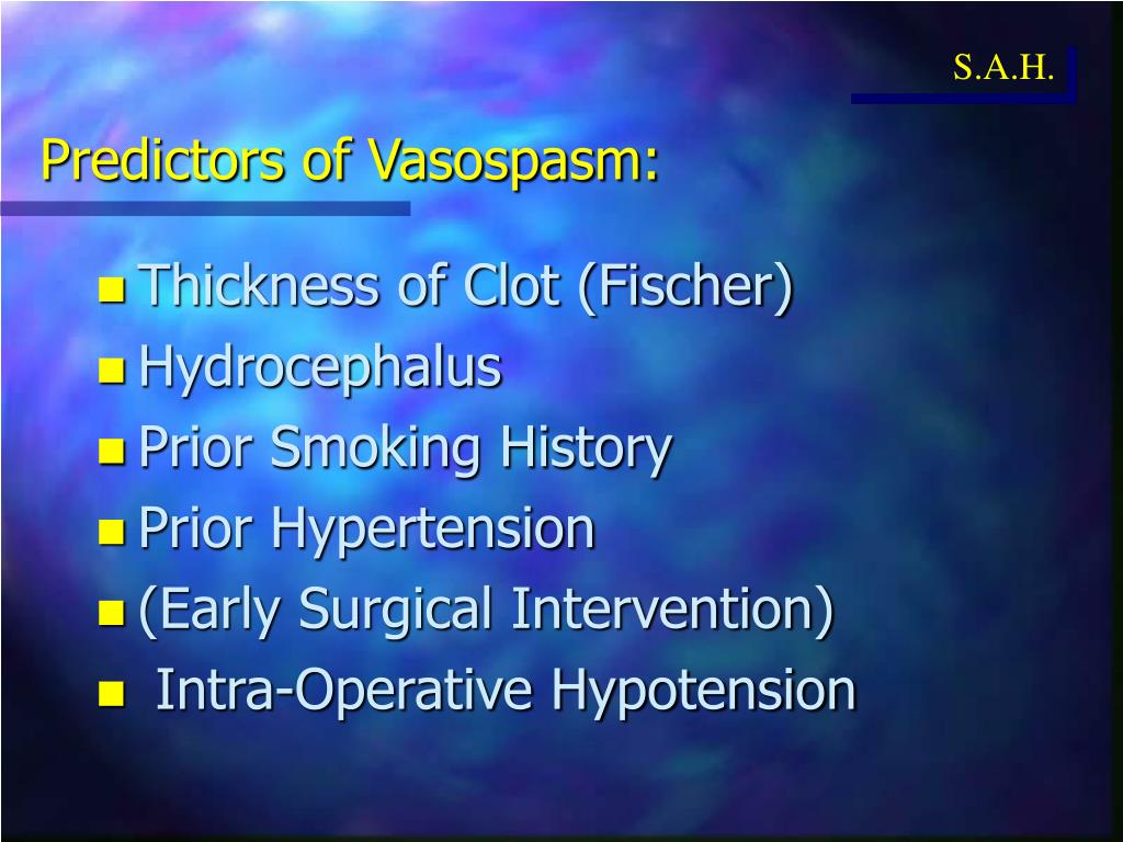 PPT - Medical Management of Cerebral Vasospasm PowerPoint Presentation ...