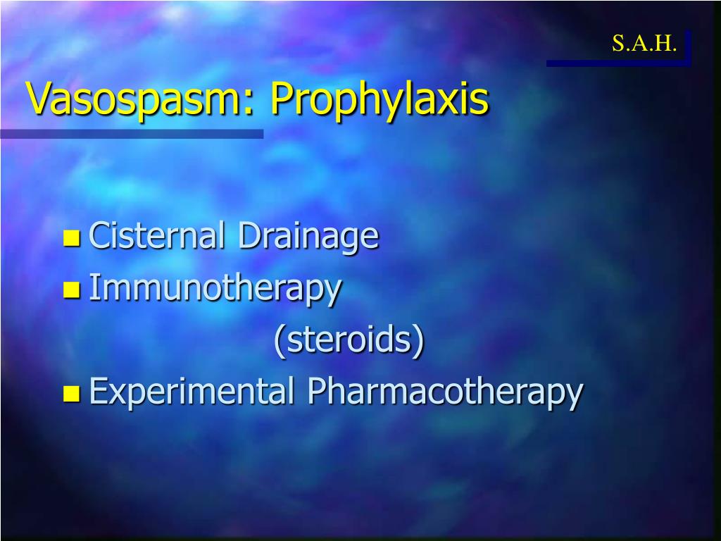 PPT - Medical Management of Cerebral Vasospasm PowerPoint Presentation ...