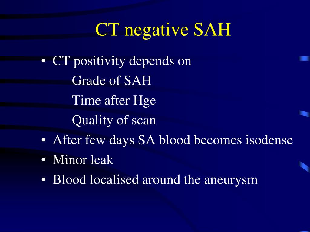 PPT - Subarachnoid Haemorrhage When to screen? Whom to treat ...