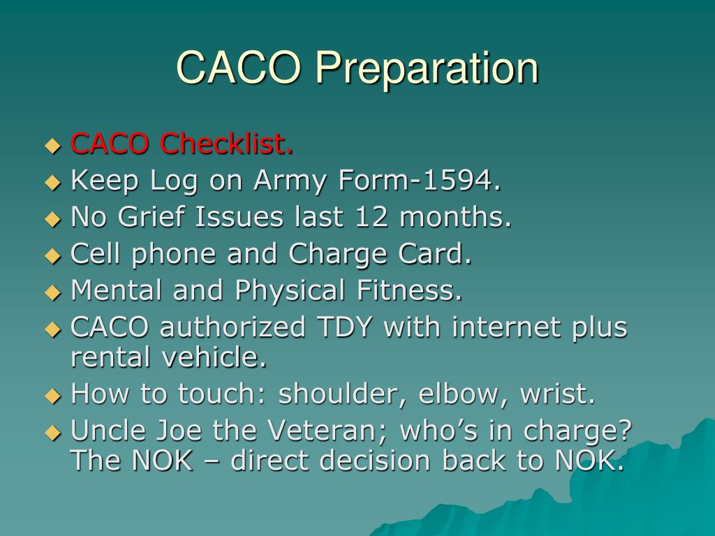PPT - Casualty Assistance Calls Officer Training PowerPoint ...