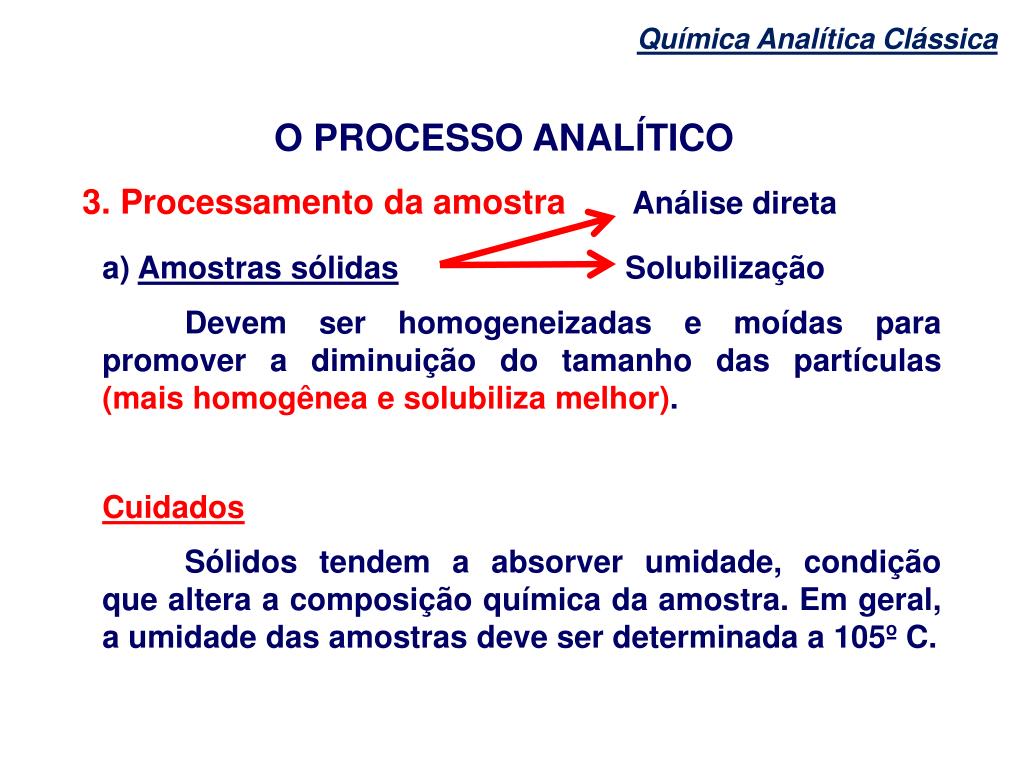 PPT - QUÍMICA ANALÍTICA CLÁSSICA PowerPoint Presentation, free download ...