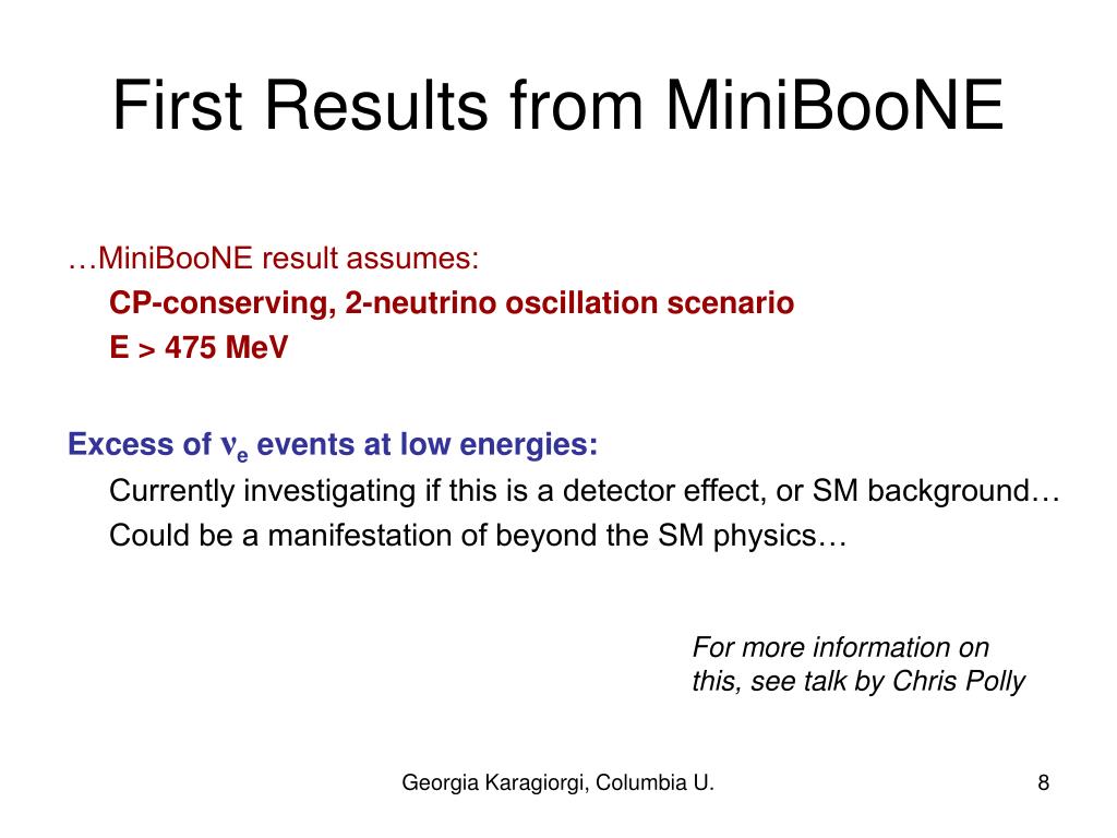 PPT - 3+2 Neutrino Phenomenology and Studies at MiniBooNE PowerPoint ...
