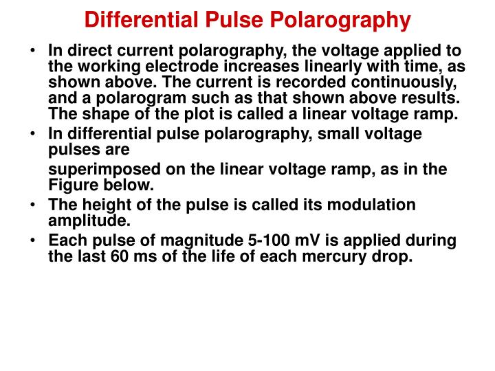 PPT - Unit 2 B Voltammetry and Polarography PowerPoint Presentation ...