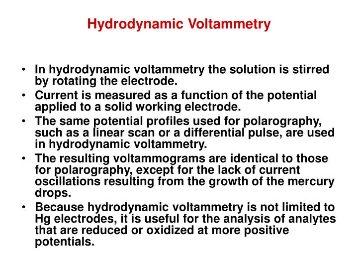 PPT - Unit 2 B Voltammetry and Polarography PowerPoint Presentation ...