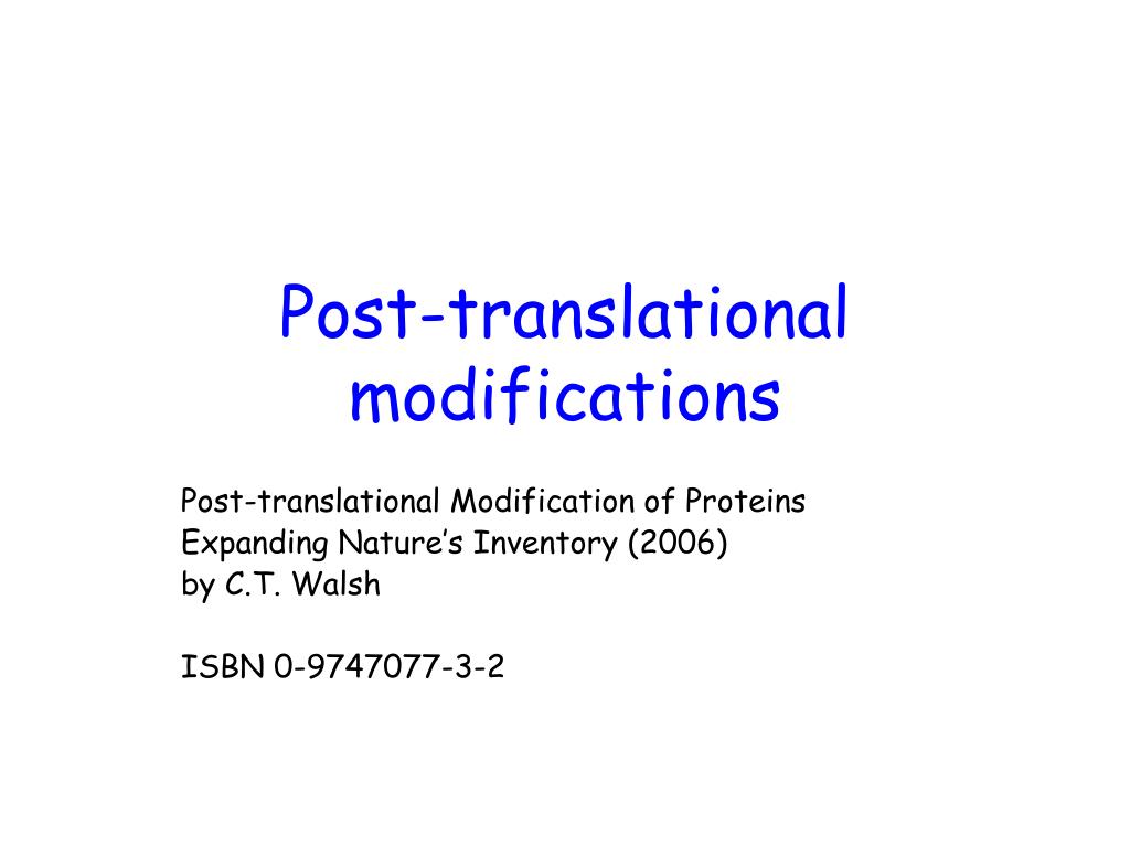 PPT - Post-translational modifications PowerPoint Presentation, free ... PPT - Post-translational modifications PowerPoint Presentation, free ...